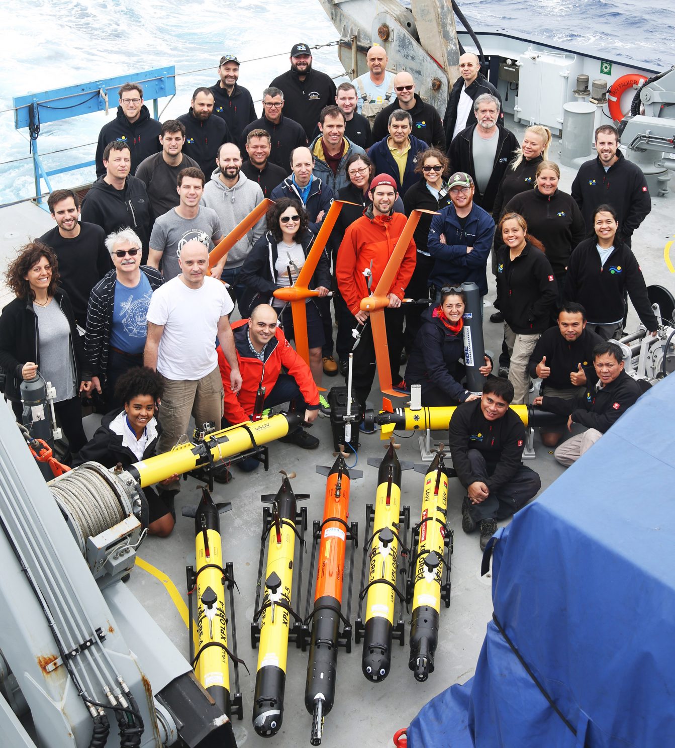 Fleet of Aerial, Surface and Underwater Robots Maps Ocean Front ...