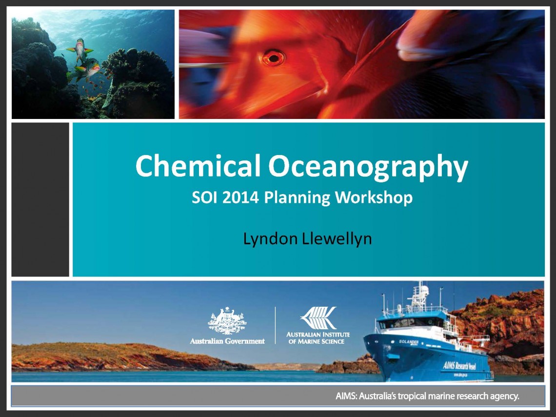 2014 Planning Workshop - Schmidt Ocean Institute 2014 Planning Workshop - Schmidt Ocean Institute